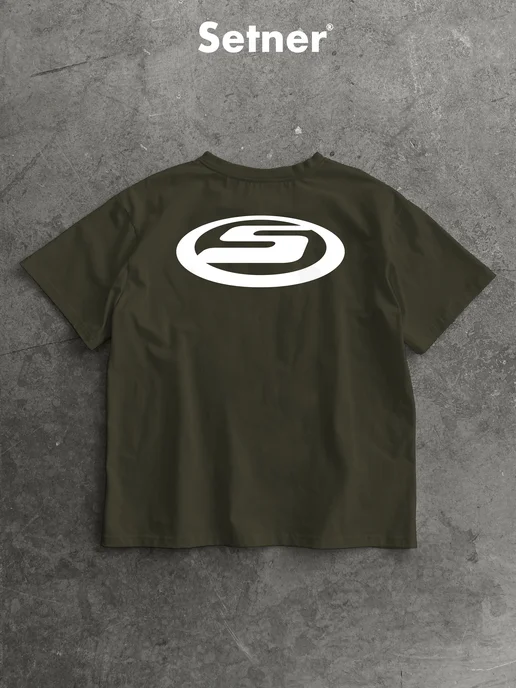 Футболка оверсайз с принтом Setner